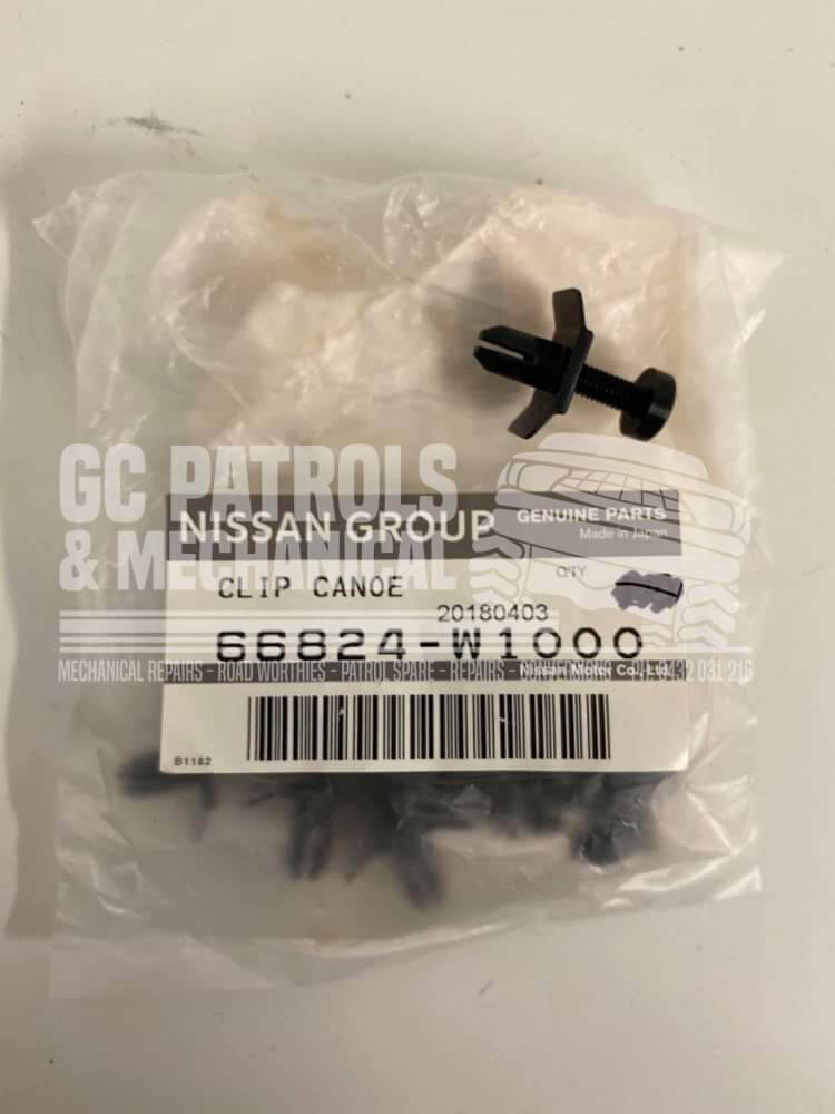 Genuine Nissan Patrol GU Y61 Centre Scuttle Panel Clips 66824W1000 Qty ...